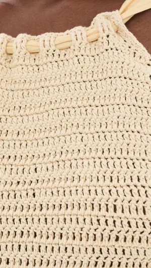 Ba&sh Cedric Crochet Halter Neck Tank Top