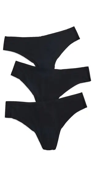 Commando Butter Mid-rise Thongs 3 Pack - Multi