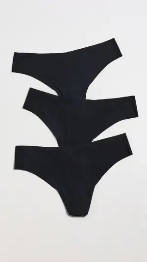 Commando Butter Mid-rise Thongs 3 Pack - Multi