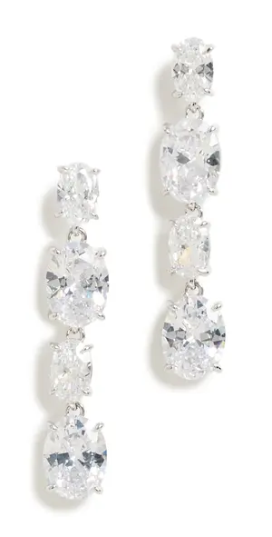 Shashi Bessett Oval Drop Earrings
