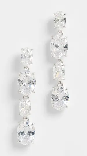 Shashi Bessett Oval Drop Earrings