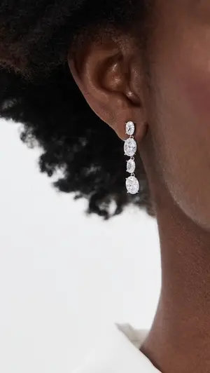 Shashi Bessett Oval Drop Earrings