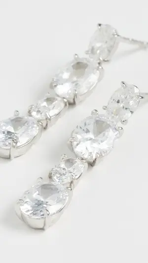 Shashi Bessett Oval Drop Earrings