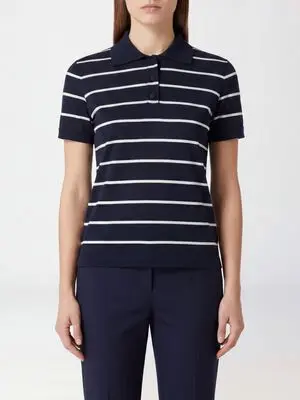 Max Mara Max Mara Striped Polo Shirt Blue