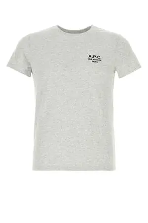 A.p.c. A.P.C. Melange Grey Cotton T-Shirt Gray