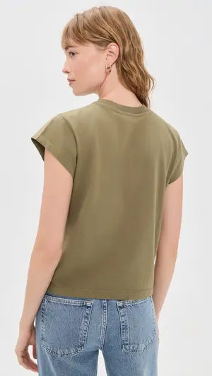 AGOLDE Bryce Cap Sleeve Tee