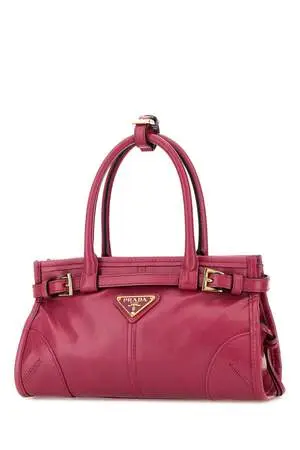 Prada Leather Mini Bonnie Handbag - Pink