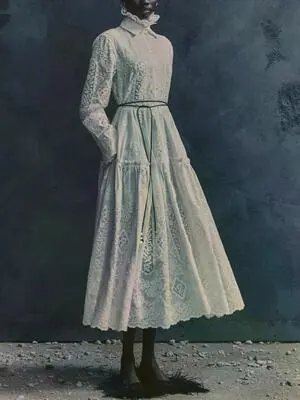 Erdem Embroidered Shirt Dress