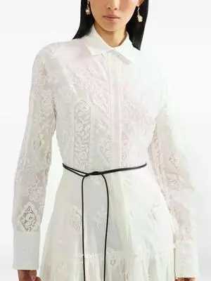 Erdem Embroidered Shirt Dress