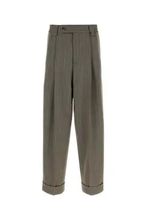 Versace Embroidered Twill Wide-leg Pant - Multicolor