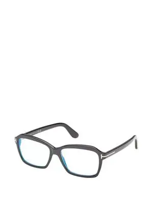 TOM FORD Rectangle Frame Glasses - Black