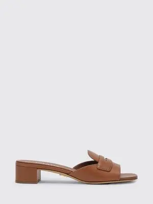 Prada PRADA Heeled Loafer Mules Brown