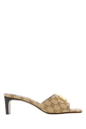 Gucci Gg Canvas Mules - Multicolor