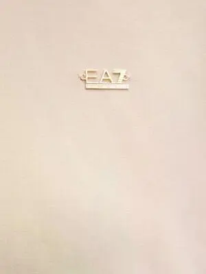 EA7 Logo Plaque Zip-up Hoodie - Neutrals