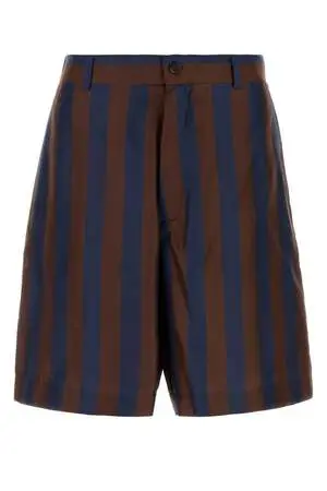 Fendi Printed Silk Bermuda Shorts - Multicolor