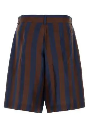 Fendi Printed Silk Bermuda Shorts
