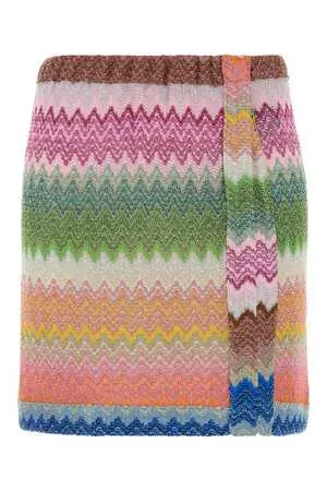 Missoni Embroidered Viscose Blend Mini Skirt - Multicolor