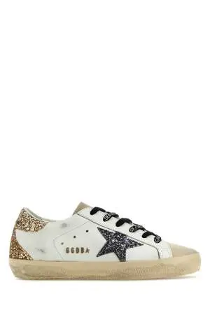 GOLDEN GOOSE Leather Superstar Sneakers - Multicolor