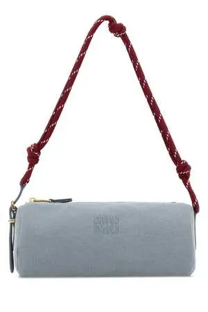 Miu Miu Light Gabardine Shoulder Bag - Blue