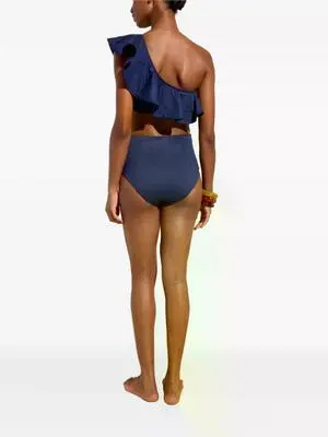 MARIE OLIVER Ruffled One-shoulder Bikini
