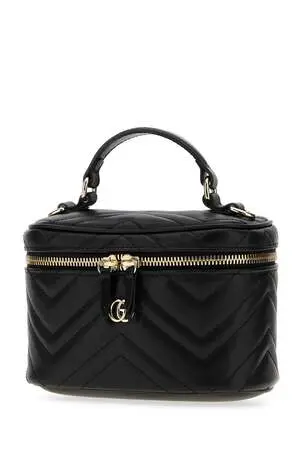 Gucci Leather Gg Marmont Bucket Bag