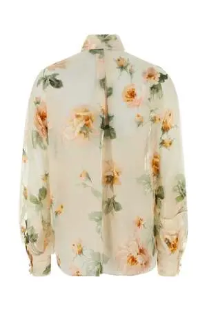 Zimmermann Embroidered Viscose Blend Carousel Shirt