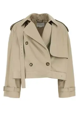 Stella McCartney Cotton Trench Coat - Brown