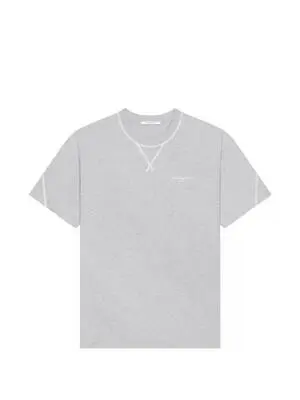 Givenchy Couture Seam T-shirt In Cotton With Embroidery - Grey