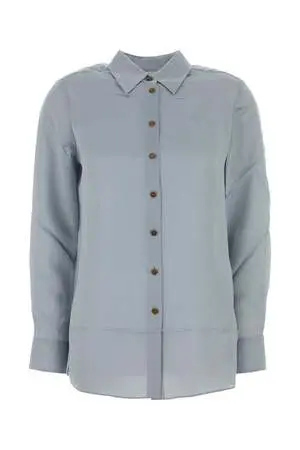 Zimmermann Light Crepe Luna Shirt - Blue