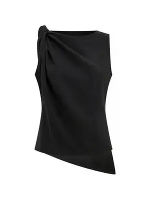 RÓHE Draped Asymmetrical Hem Top