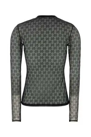 Gucci Mesh Monogram Top