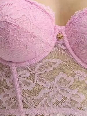Guess Lace-overlay Corset-style Bra