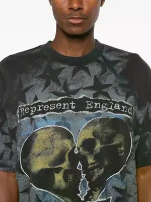 REPRESENT Romance Graphic-print Star-pattern Cotton T-shirt