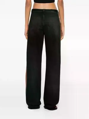 Gucci Web Stripe Wide-leg Jeans