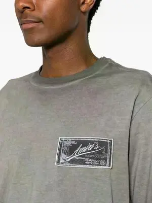 Amiri Faded Logo-patch Cotton T-shirt
