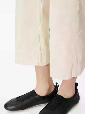 JIL SANDER Etage Grainy Leather Slip-on Sneakers
