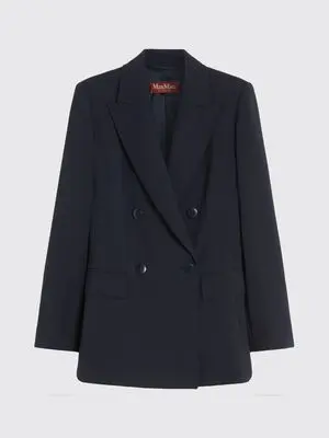 Max Mara Tailored Double Breasted Blazer - Blue