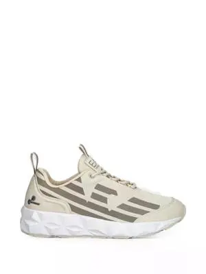EA7 Logo-print Panelled Sneakers - Neutrals