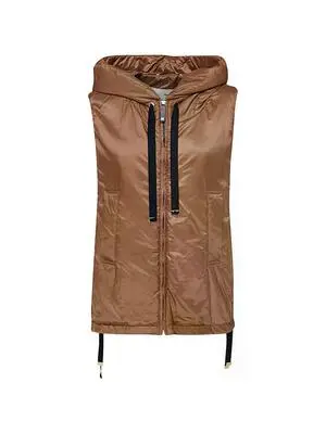 Max Mara The Cube Hooded Gilet - Brown