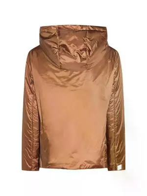 Max Mara Hooded Zip-up Coat - Brown