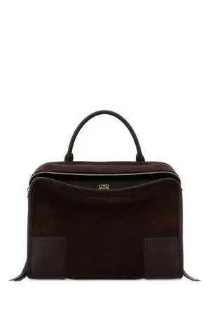 Loewe Suede Amazona Shopping Bag - Brown