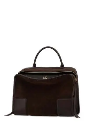 Loewe Suede Amazona Shopping Bag - Brown