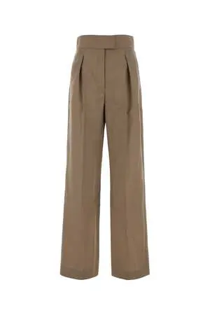 Valentino Garavani Cappuccino British Mohair Trousers - Brown