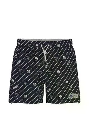 Guess North Sails Rope-motif Swim Shorts - Black