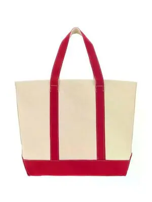 SPORTY & RICH Logo Print Tote Bag