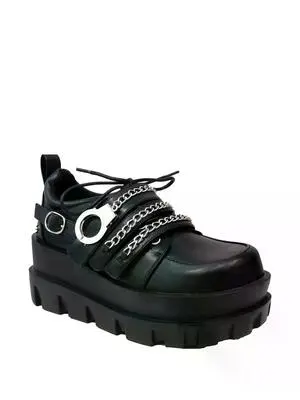 ALTERCORE Neri Chain-link Platform Shoes