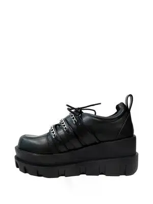 ALTERCORE Neri Chain-link Platform Shoes