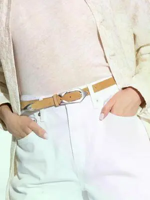 IRO PARIS Suede Belt With Buckle Fastening