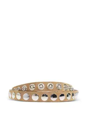 IRO PARIS Stud-embellished Suede Belt