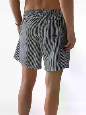 Guess Vertical Stripe Drawstring Swim Shorts